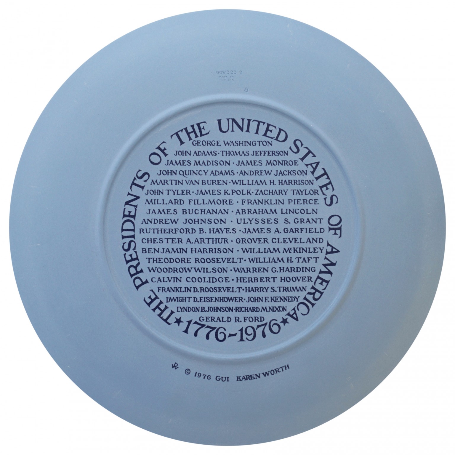 Nivag Collectables: Wedgwood - Blue Jasperware: The American Presidents ...